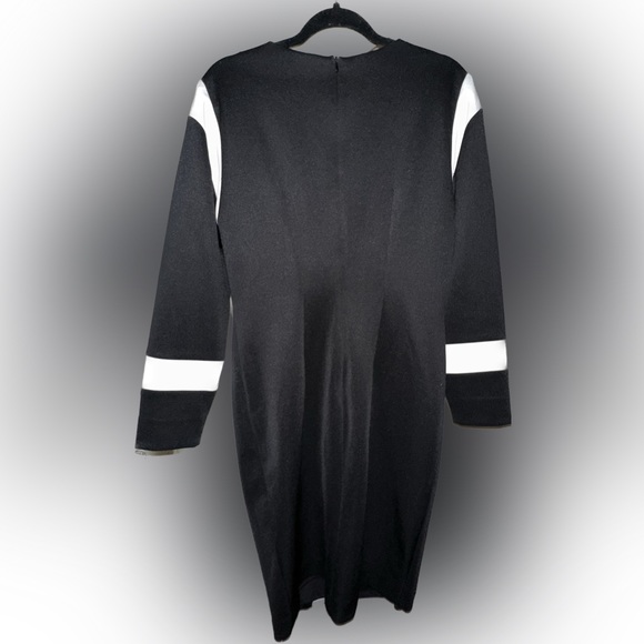 Monif C. | Dresses | Monif C Marcie Black And White Long Sleeve ...
